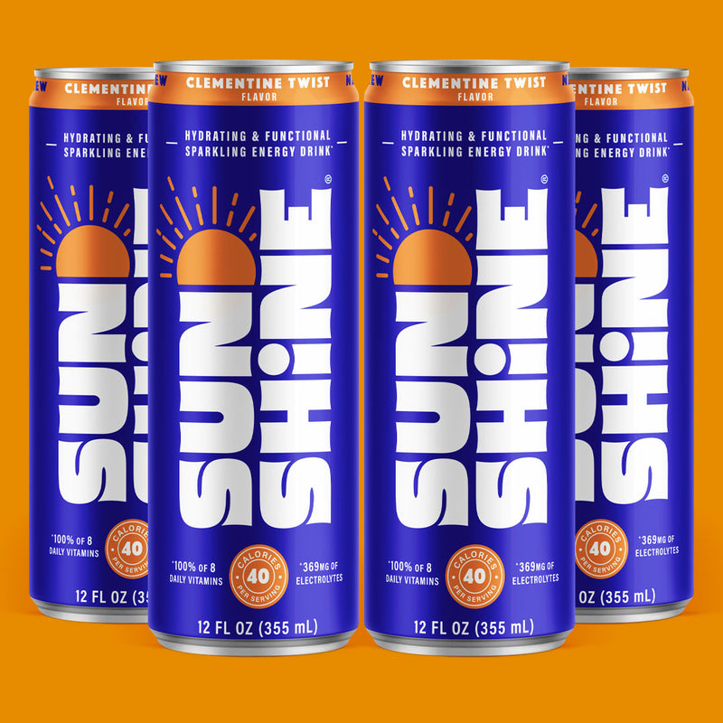 Sunshine Energy Beverages | Vitamins, Electrolytes & 70mg of Caffeine ...